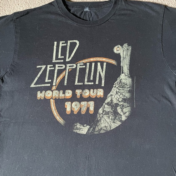 Tops | Led Zeppelin World Tour Tshirt | Poshmark